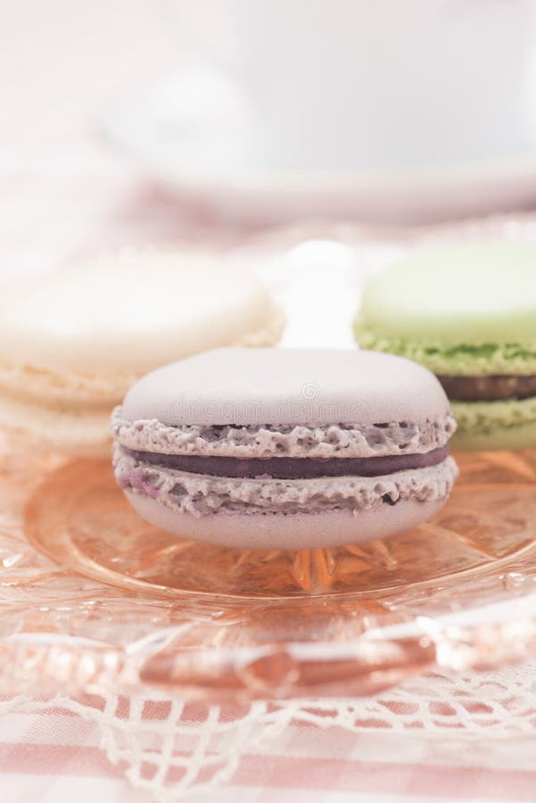 Macaron Served at Afternoon Tea Stock Image - Image of afternoon, round ...