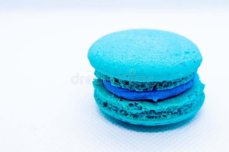 Macaroni Blue on a White Background. Close Up. Isolated Stock Image ...