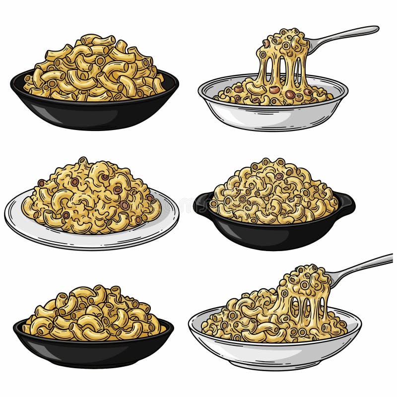 Macaroni and Cheese Vector .Mac Cheese Creamy Vector Stock Vector ...
