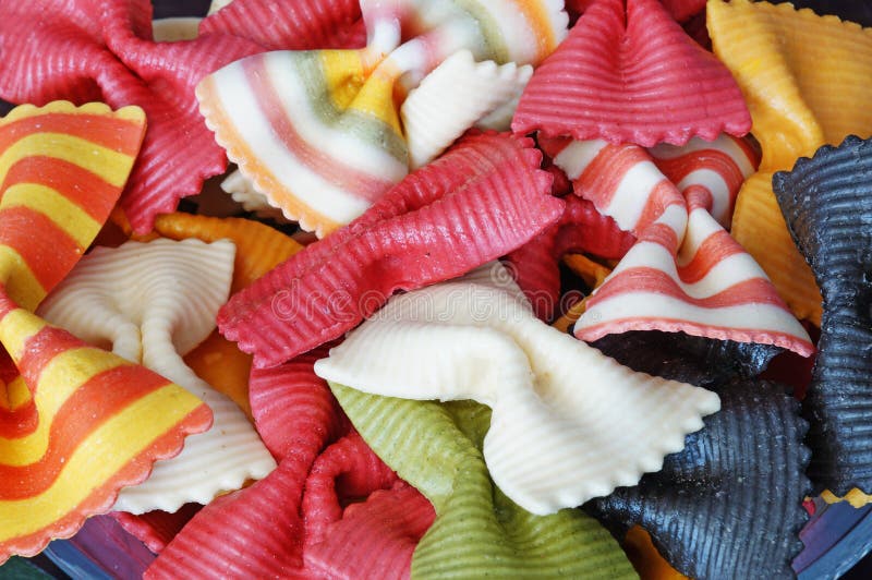 Macaroni Colored Pasta Background. Stock Photo - Image of macaroni ...