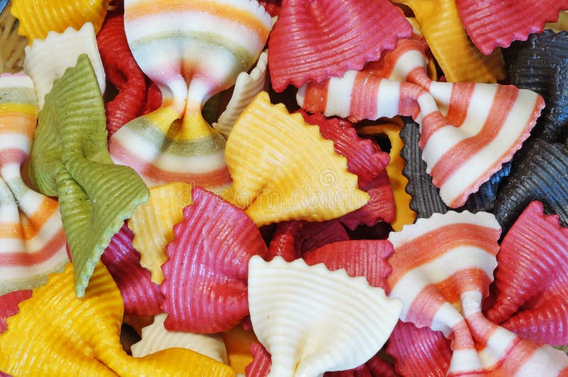 Macaroni Colored Pasta Background. Stock Photo - Image of food, calorie ...