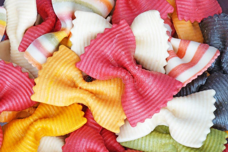 Macaroni Colored Pasta Background. Stock Image - Image of ordinary ...