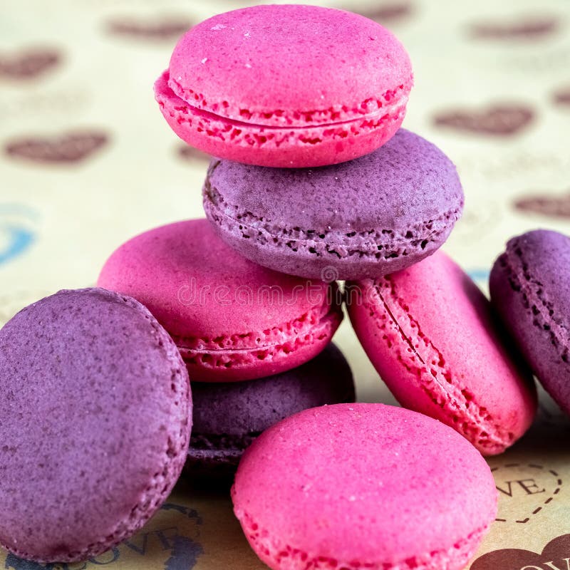 Macaroni,French Pastry Made of Egg Whites, Sugar and Ground Almonds ...