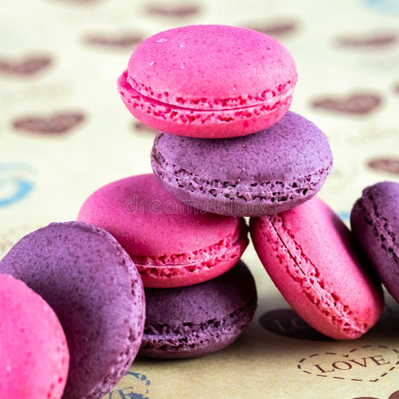 Macaroni,French Pastry Made of Egg Whites, Sugar and Ground Almonds ...