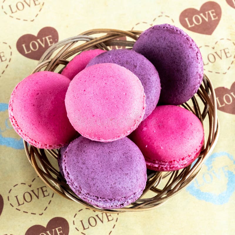 Macaroni,French Pastry Made of Egg Whites, Sugar and Ground Almonds ...