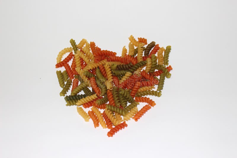Macaroni Heart with Colored Screws Stock Image - Image of macaroni ...