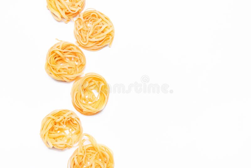 Macaroni Nest on a White Background Stock Image - Image of profile ...