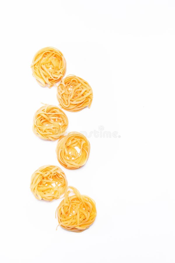 Macaroni Nest on a White Background Stock Image - Image of profile ...