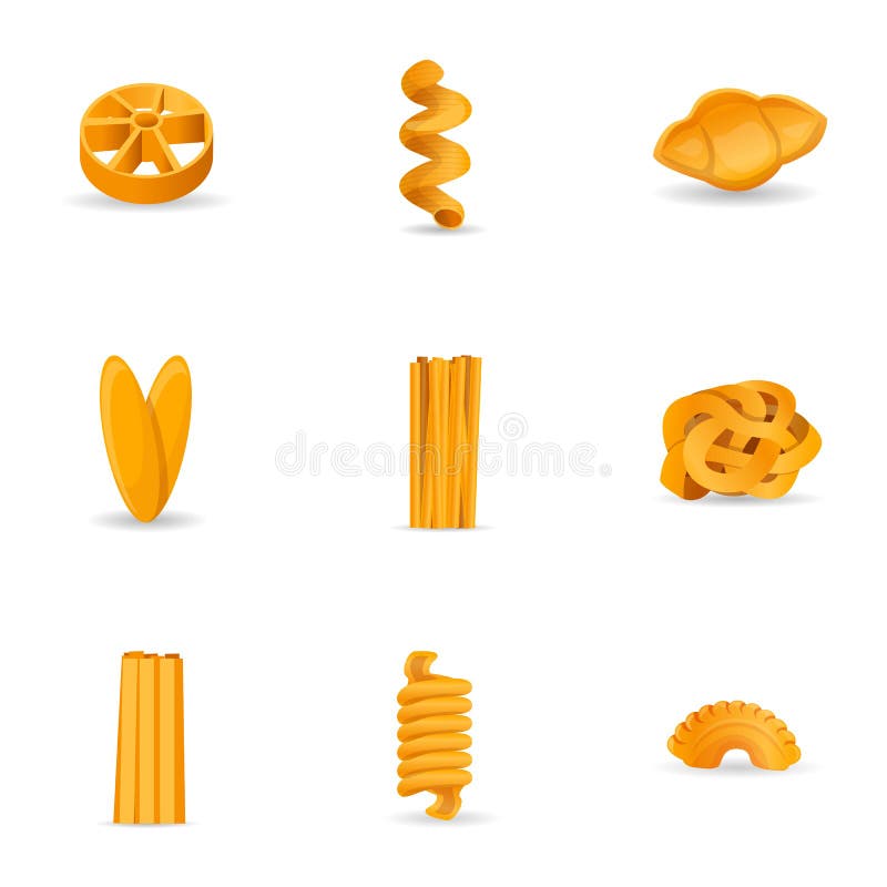 Penne Pasta Icon, Cartoon Style Stock Vector - Illustration of food ...