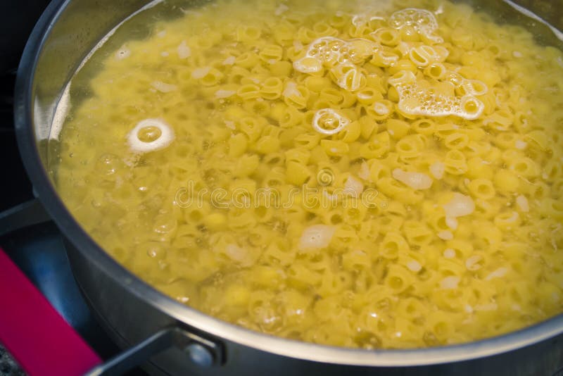 Macaroni in the pot stock image. Image of hydrates, stew - 116008277