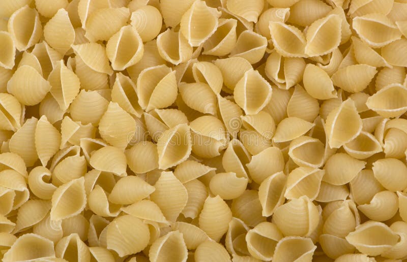 Macaroni Shape Sea Shells Texture Stock Photo - Image of meal, portion ...