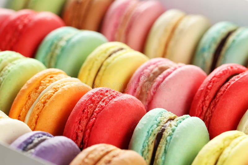 Macarons background stock photo. Image of closeup, assortment - 58991526