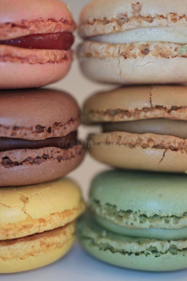 Macarons in pastel colors stock image. Image of eggs - 250372415