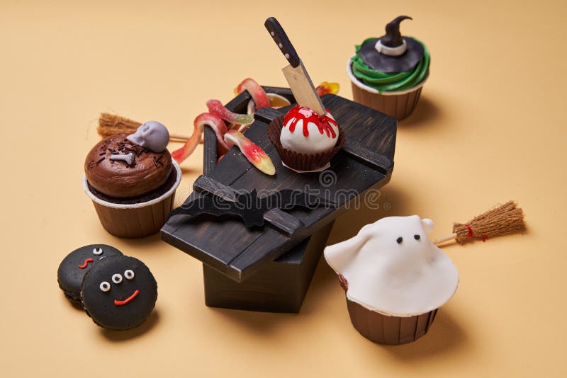 Macarons and Muffins Decorated for Monsters, Skeleton, Ghost and Witch ...