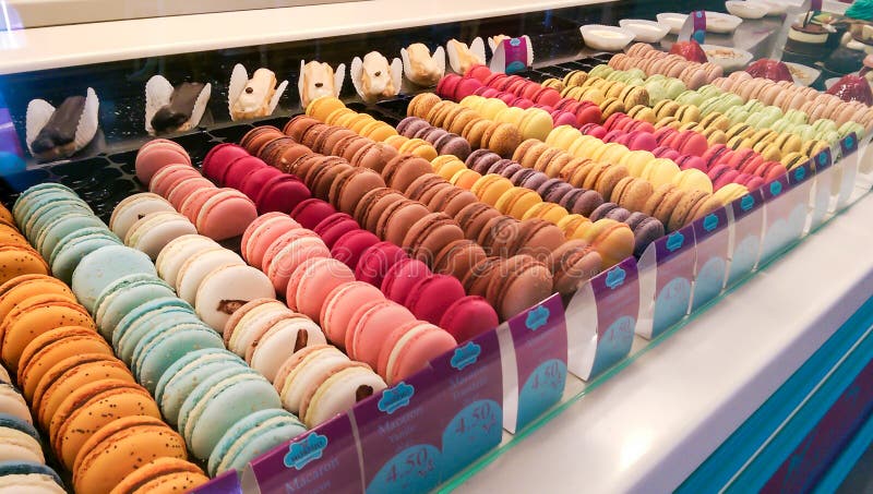Macarons at the Pastry Shop Editorial Photography - Image of sprinkles ...