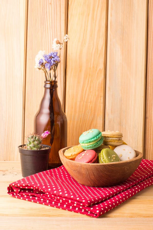 Macarons stock image. Image of snack, color, pastel, chocolate - 56935367