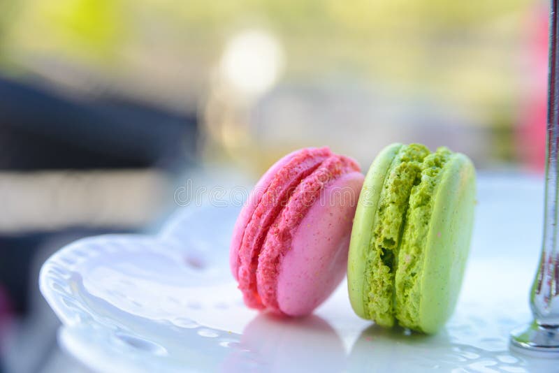 Macarons for relaxing time stock photo. Image of elegant - 120373470