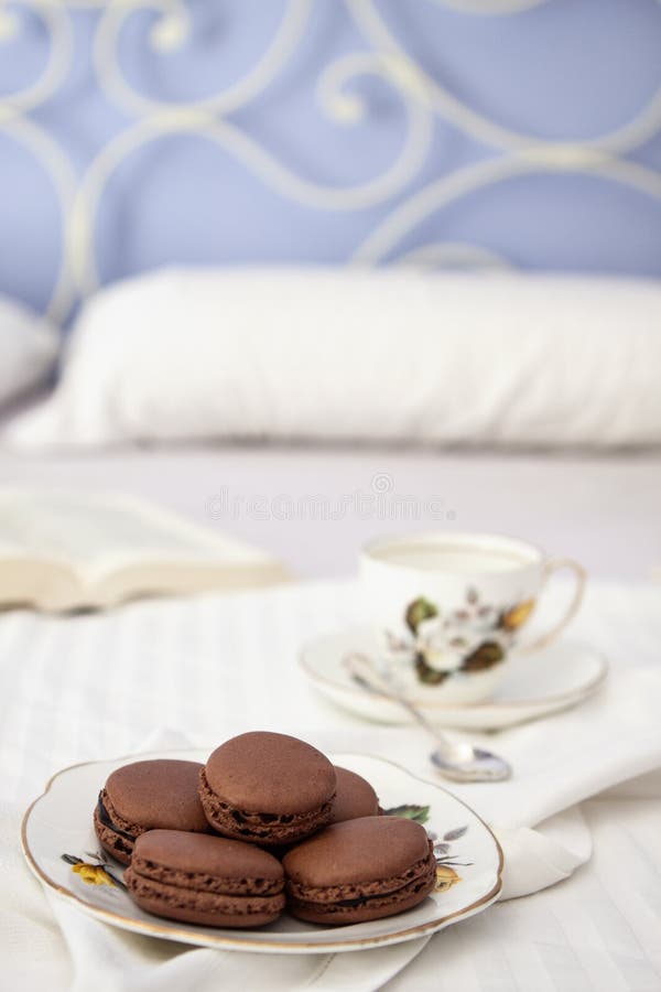 Macarons and tea stock photo. Image of homemade, break - 32793336