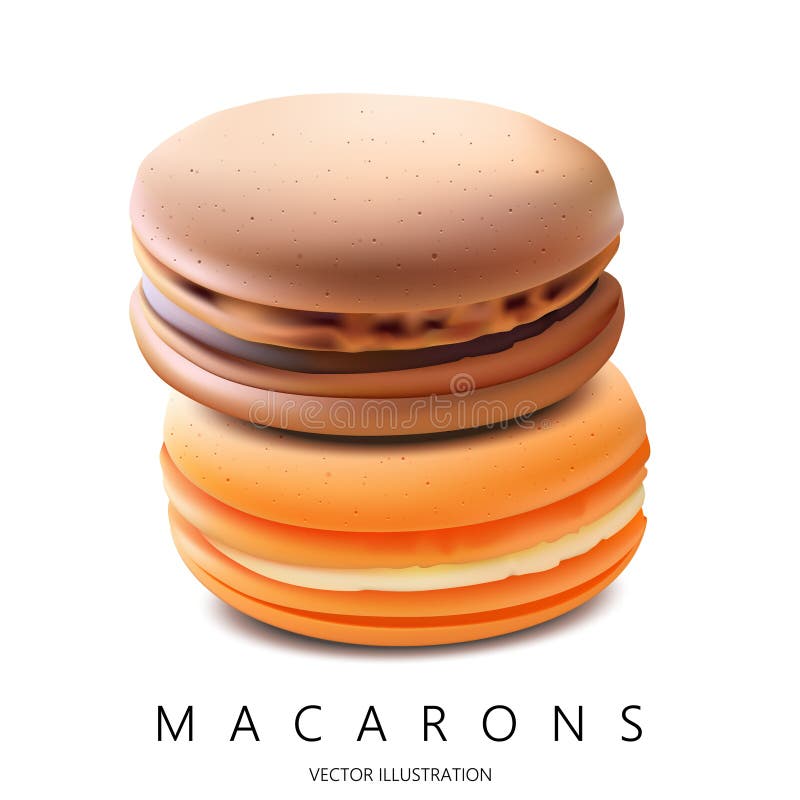Macarons. Vector Illustration Stock Illustration - Illustration of ...