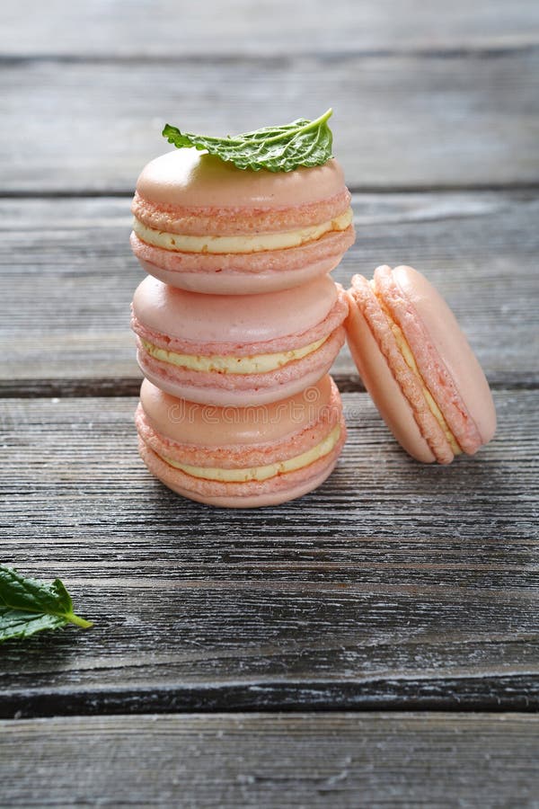 Macaroon on the boards stock photo. Image of plate, macaroons - 54530252