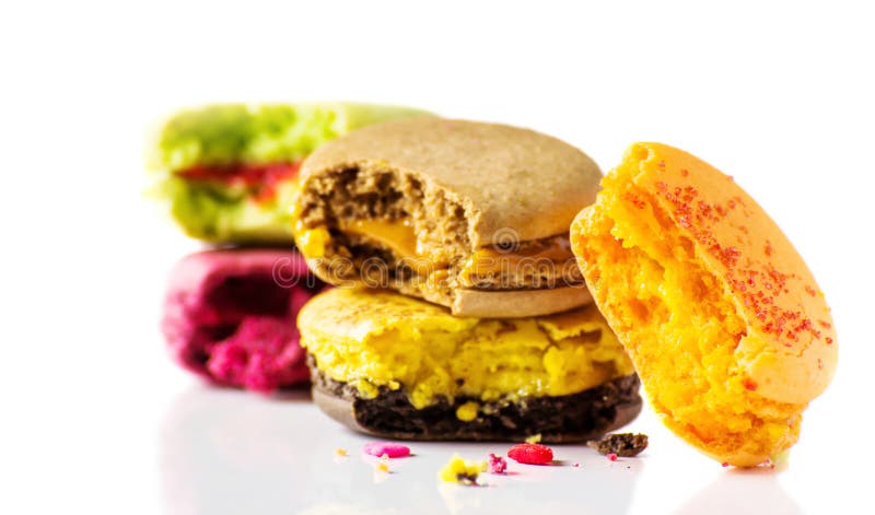 Heart Shaped French Macaroons Stock Image - Image of macaroons ...