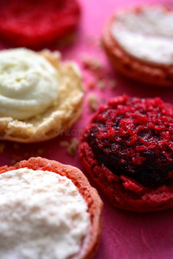 Round Pastry with Chocolate Stock Photo - Image of snack, bakery: 13177344