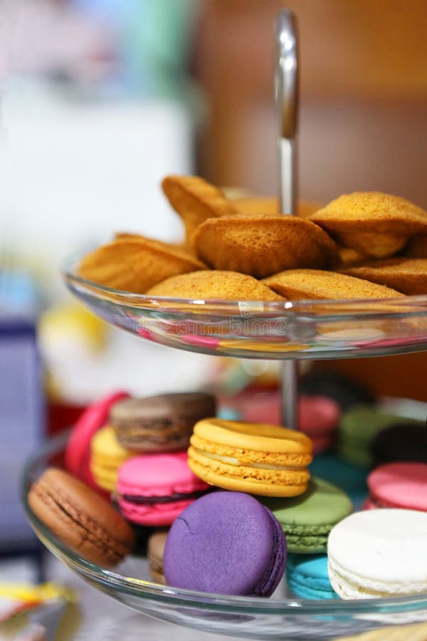 Macaroon and Madeleines stock photo. Image of cake, gourmet - 98295960