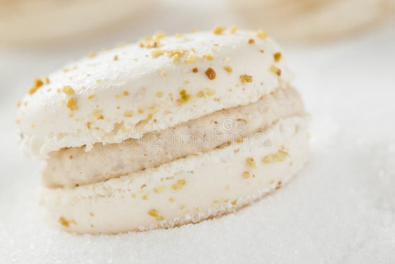 Macaroon with nuts stock image. Image of cookie, bakery - 39904503