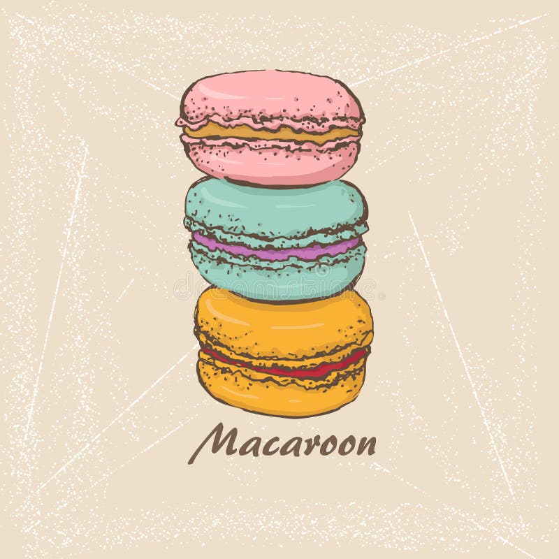 Macaroon menu set stock illustration. Illustration of french - 46880469