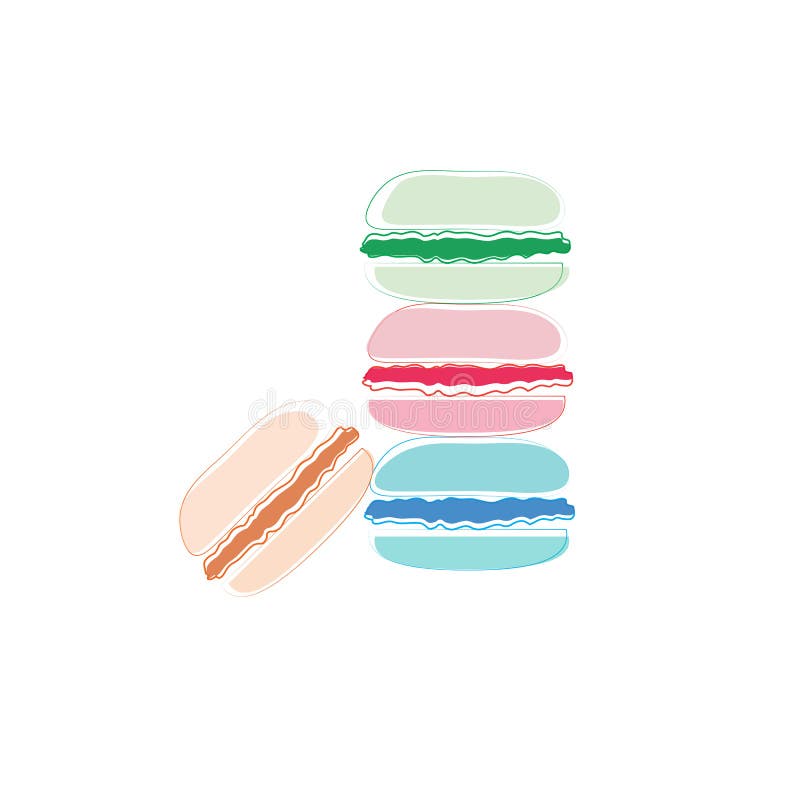 Macaroon stock vector. Illustration of macaroon, vector - 46452037