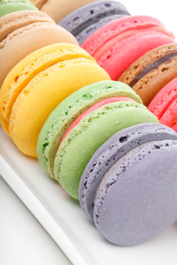 Macaroons closeup stock image. Image of assortment, assorted - 20543639