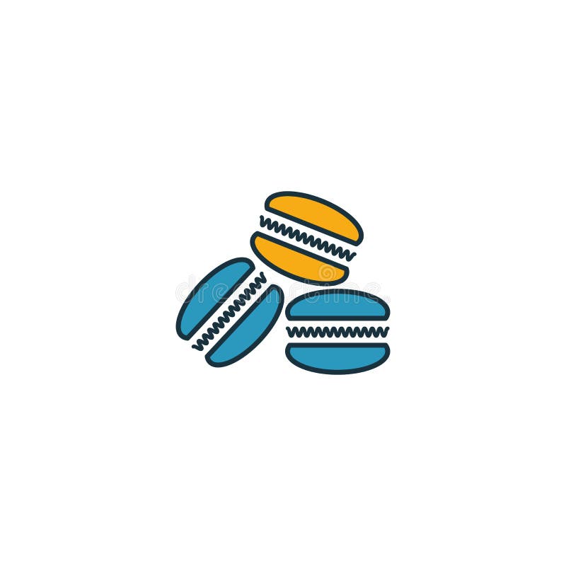 Macaroons Icon. Thin Line Symbol Design from Coffe Shop Icon Collection ...