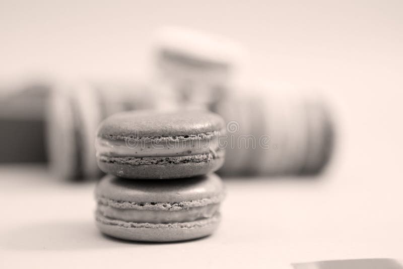 Macaroons in line stock photo. Image of delicate, columns - 61414716