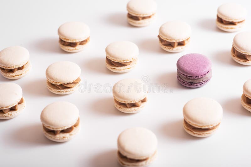 Macaroons Pattern, Photo for Posters, Banners and Wallpapers on White ...