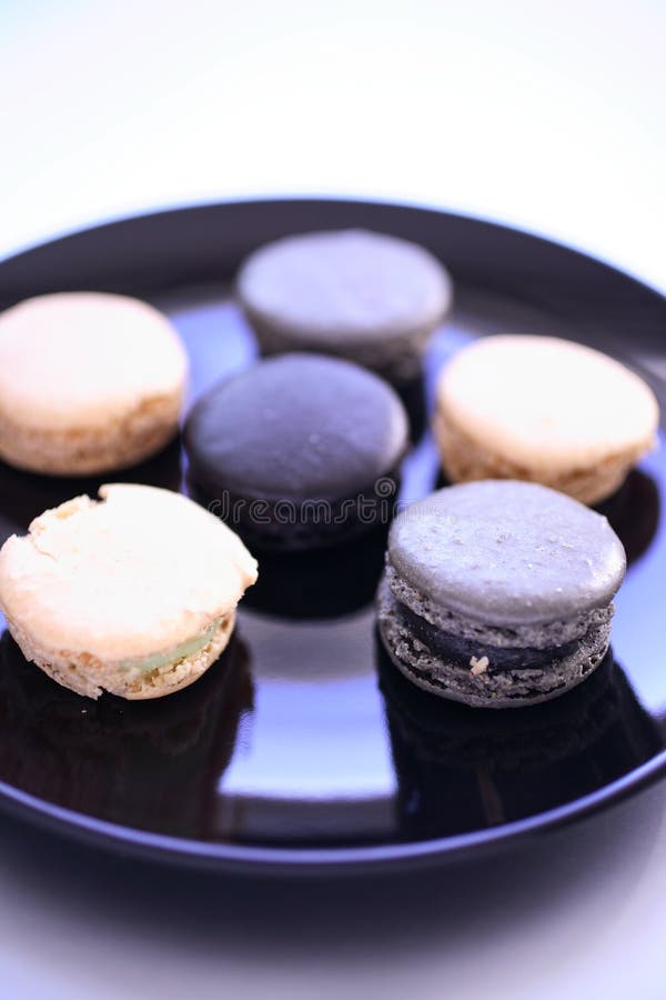 Macaroons in plate stock photo. Image of sweet, macaroons - 7540522