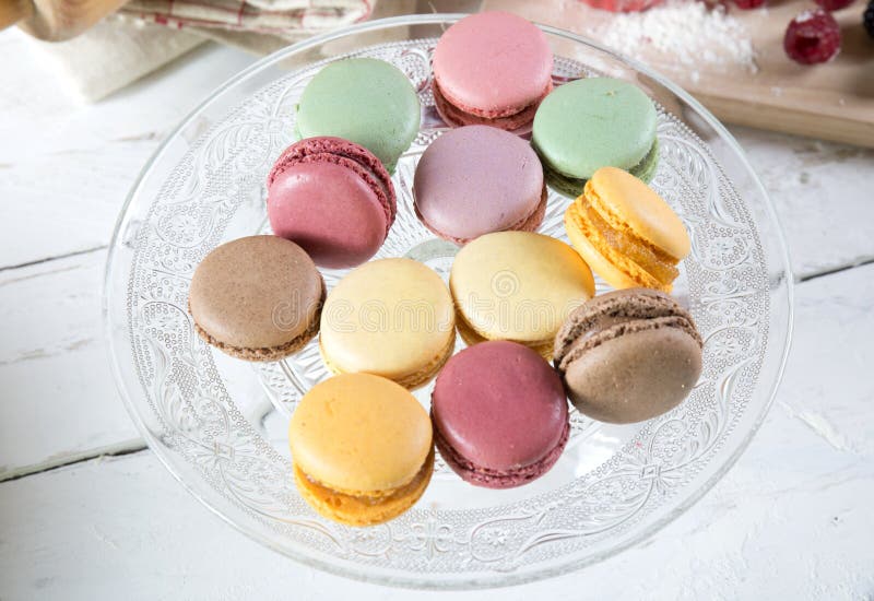 Macaroons stock photo. Image of gourmet, green, dessert - 41149646