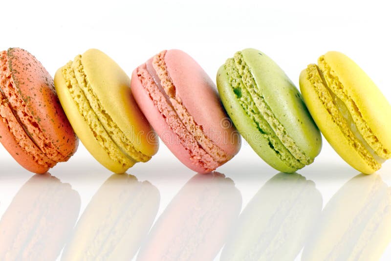 Macaroons. stock image. Image of macaroon, orange, macaron - 48724349