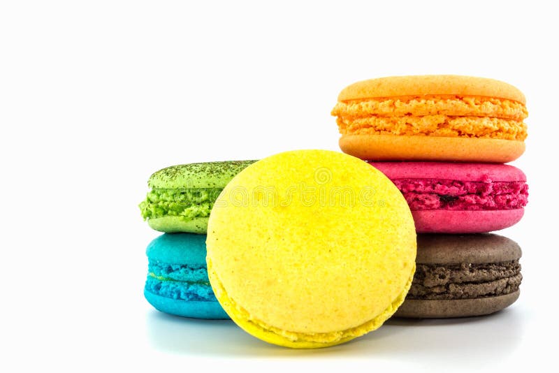 Macarrones Franceses Dulces Y Coloridos Foto de archivo - Imagen de ...