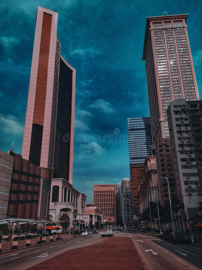 Macau City Building Hotels from Below Editorial Photo - Image of hotels ...