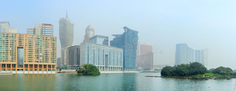 Macau city center stock image. Image of region, building - 29020603