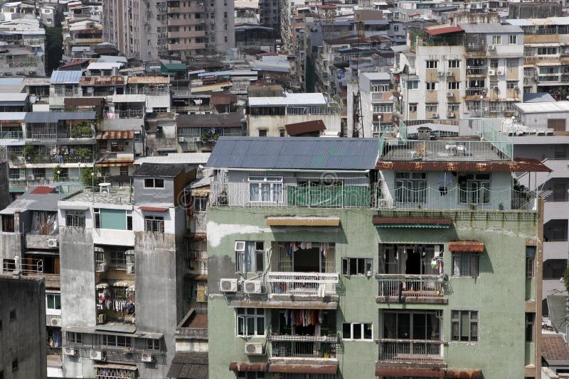 Macau city center stock image. Image of house, suburb - 6841937