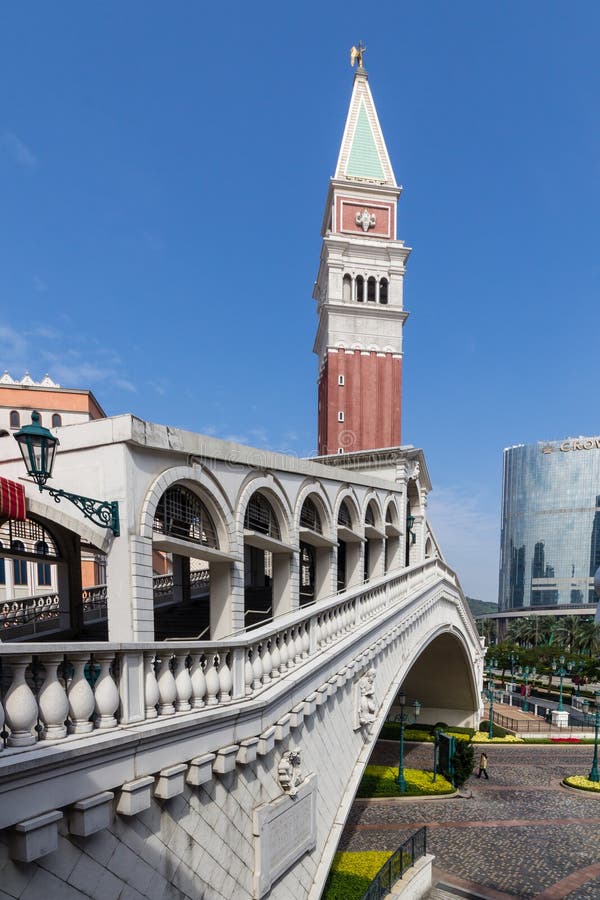 Macau city and its skyline editorial photo. Image of evening - 84515841