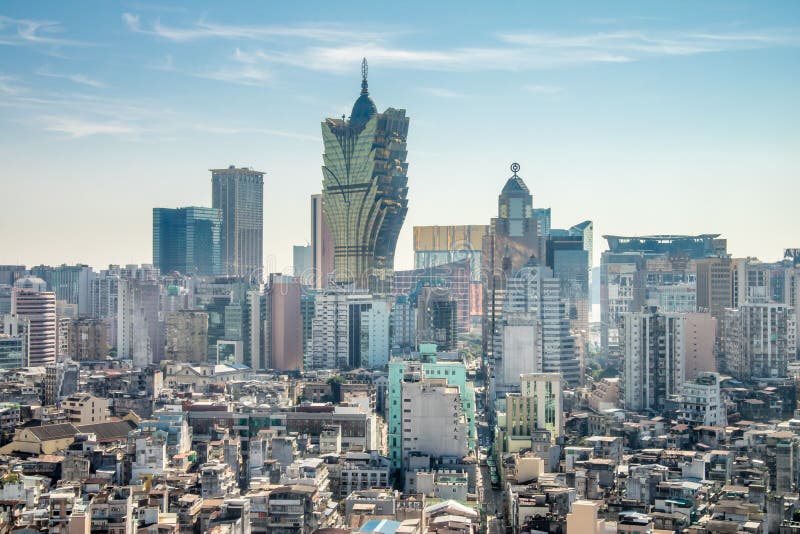 Macau city and its skyline editorial image. Image of urban - 84524005