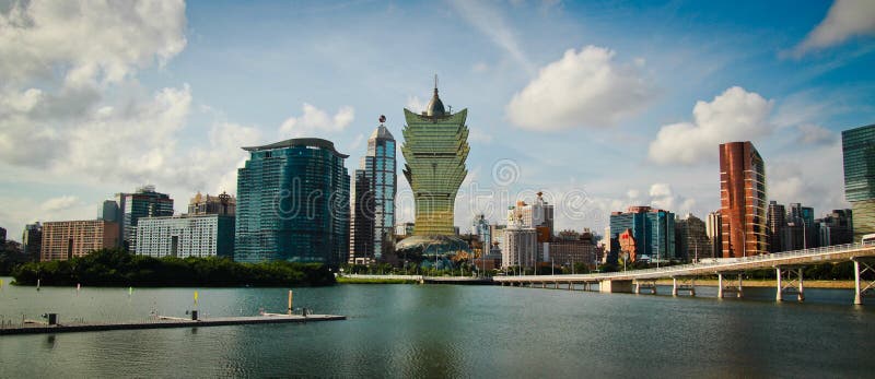 Macau city stock image. Image of colonial, cloudscape - 6169537