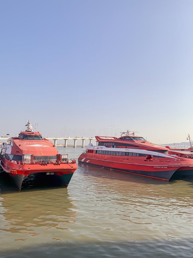 Macau ferry editorial image. Image of watercraft, harbor - 284648595