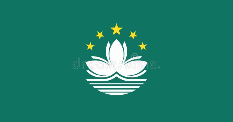 Macau Flag Illustration Premium Quality High Resolution 300DPI Stock ...