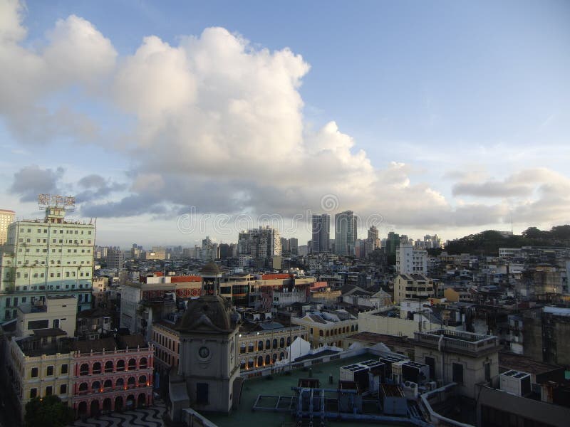 Macau old town editorial stock image. Image of night - 81474094