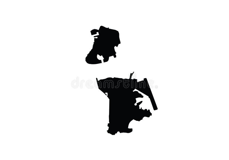 Macau Outline Map State Shape Country Borders Stock Vector ...