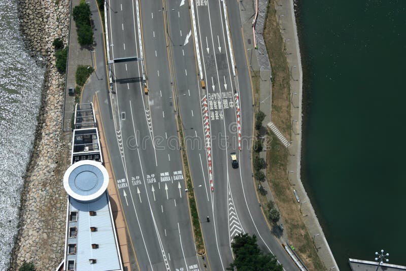 Macau road stock image. Image of exterior, panorama, high - 12562441