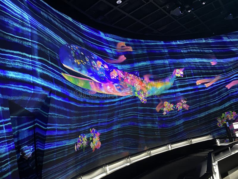 Macau Teamlab Supernature Flower Blossom Theatre Stage Lighting